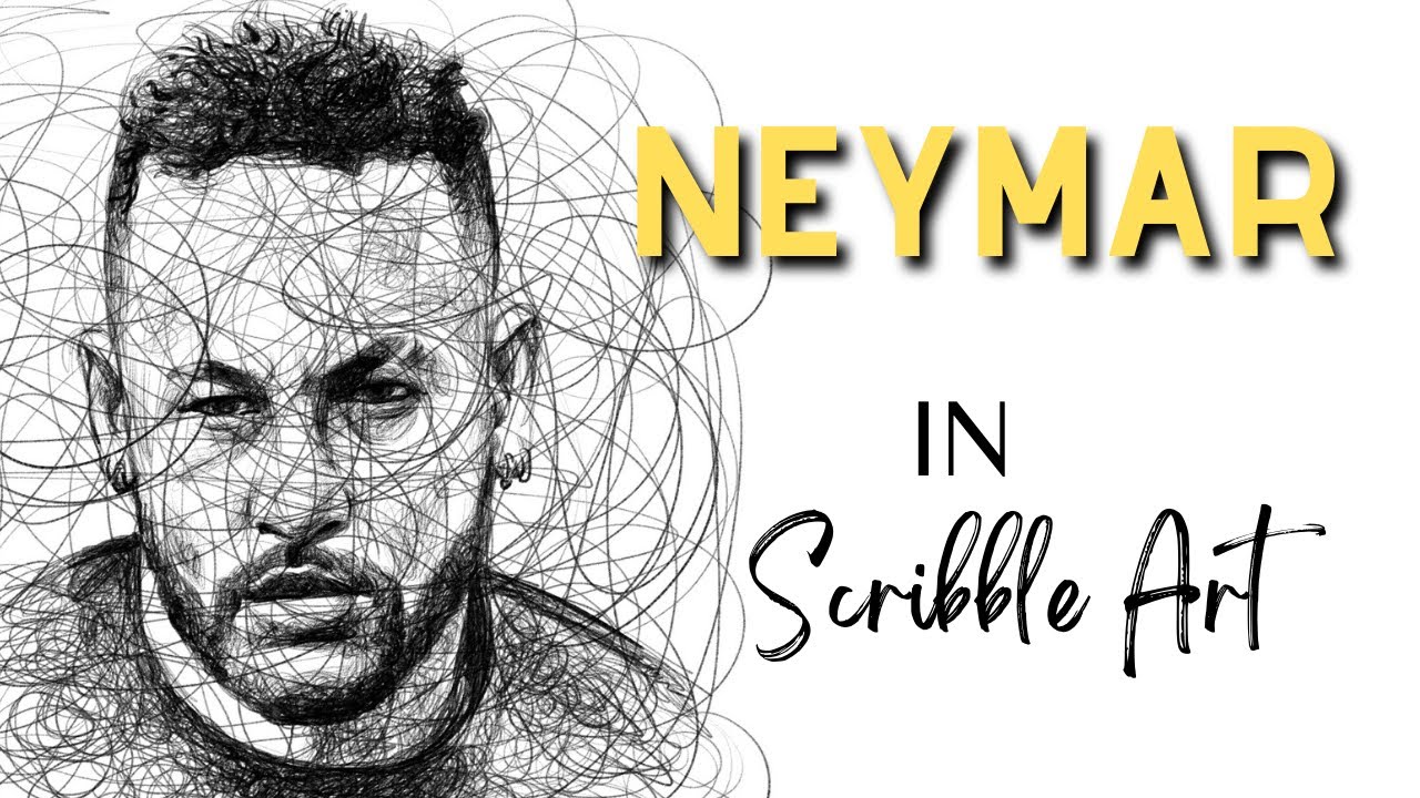 The Mind-Blowing Artistry: Neymar's World Cup Scribble Masterpiece I Scribble Art I DIY - YouTube