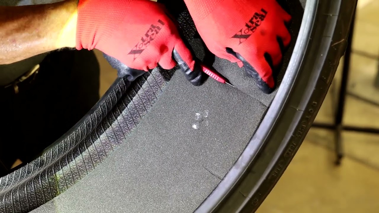 Noise Reduction Tire Puncture Repair Procedure - YouTube