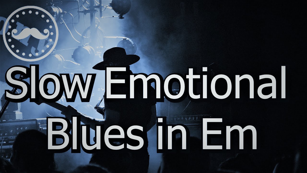 Slow Blues Guitar Backing Track Jam in Em - VB010 - YouTube