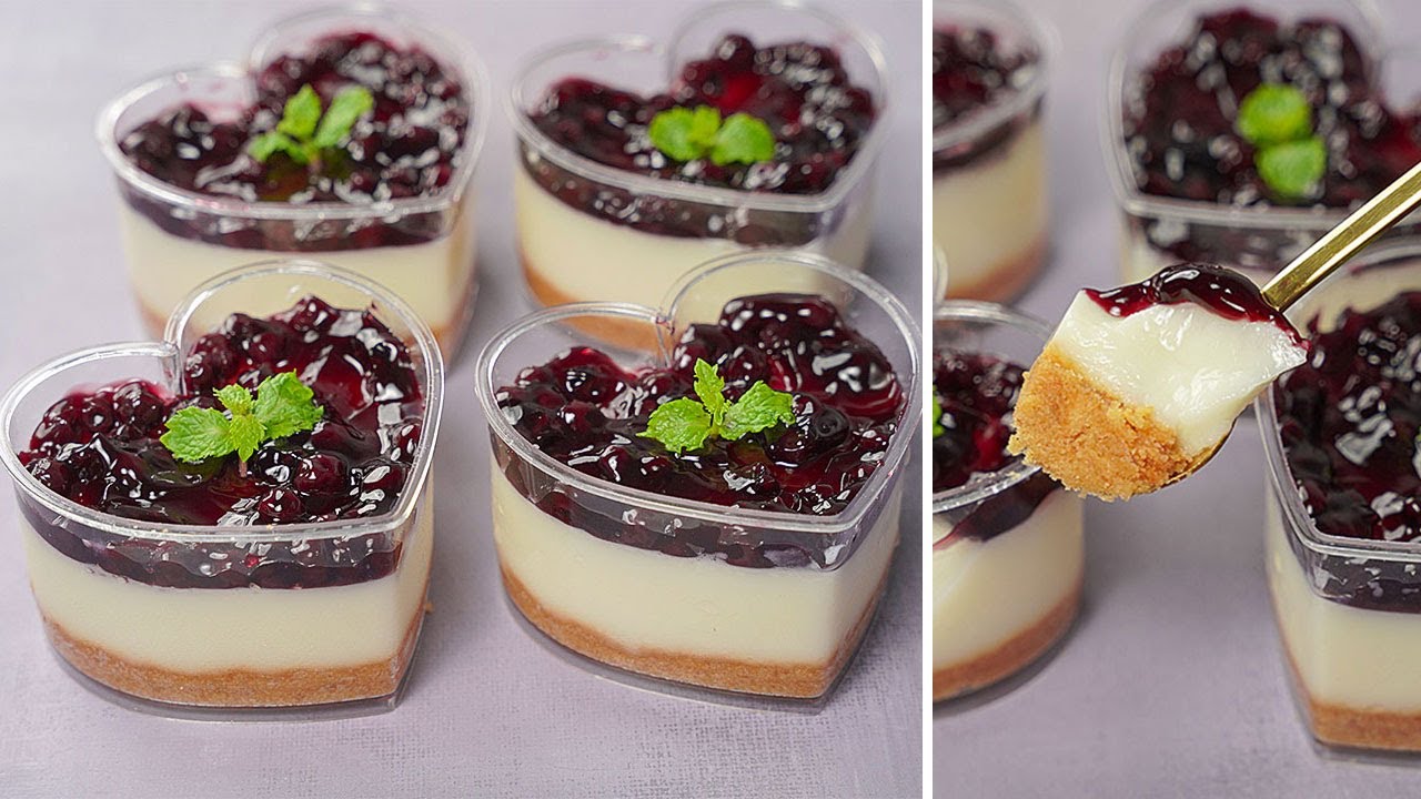 Blueberry Cheesecake Dessert Box | No Bake Dessert Recipe | Yummy - YouTube
