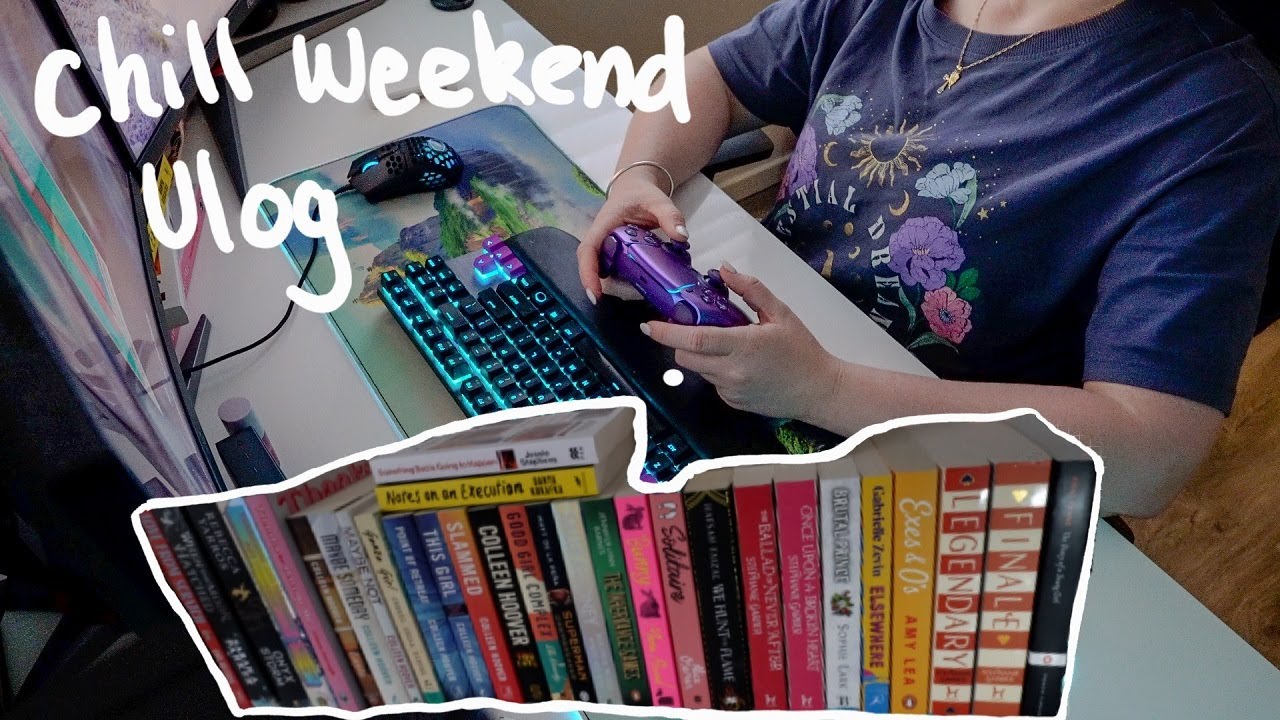 Chill weekend vlog, reading and gaming - YouTube
