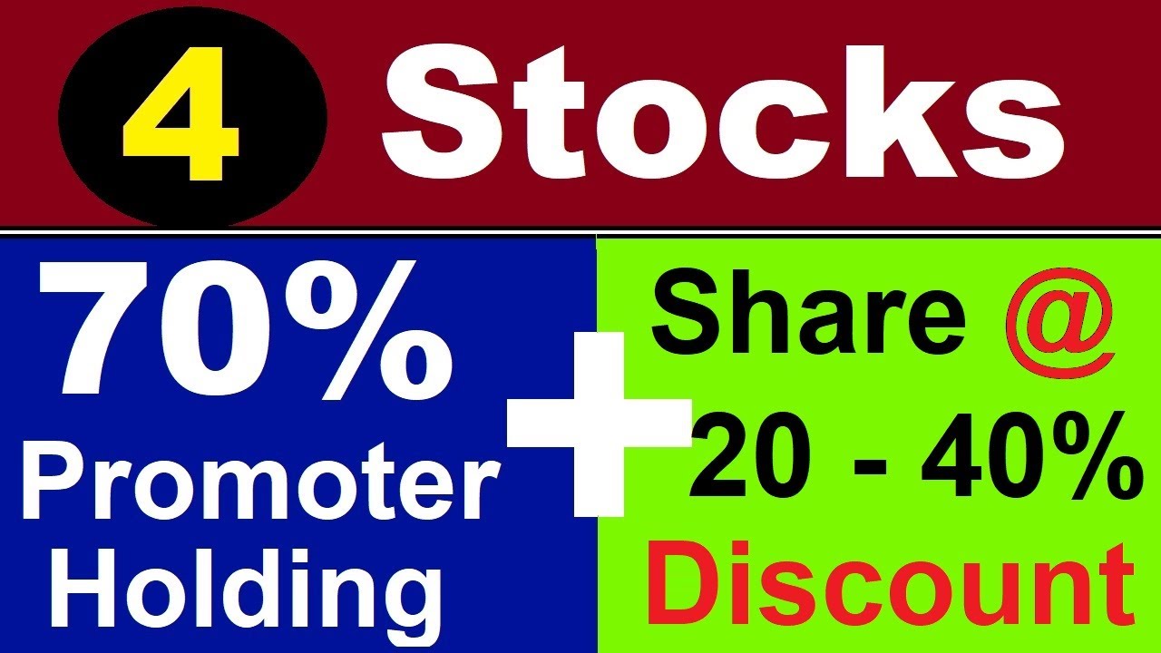 4 Best Stocks 🔴 70% Promoter Holding + Share @40% Discount🔴 Mid Cap ...