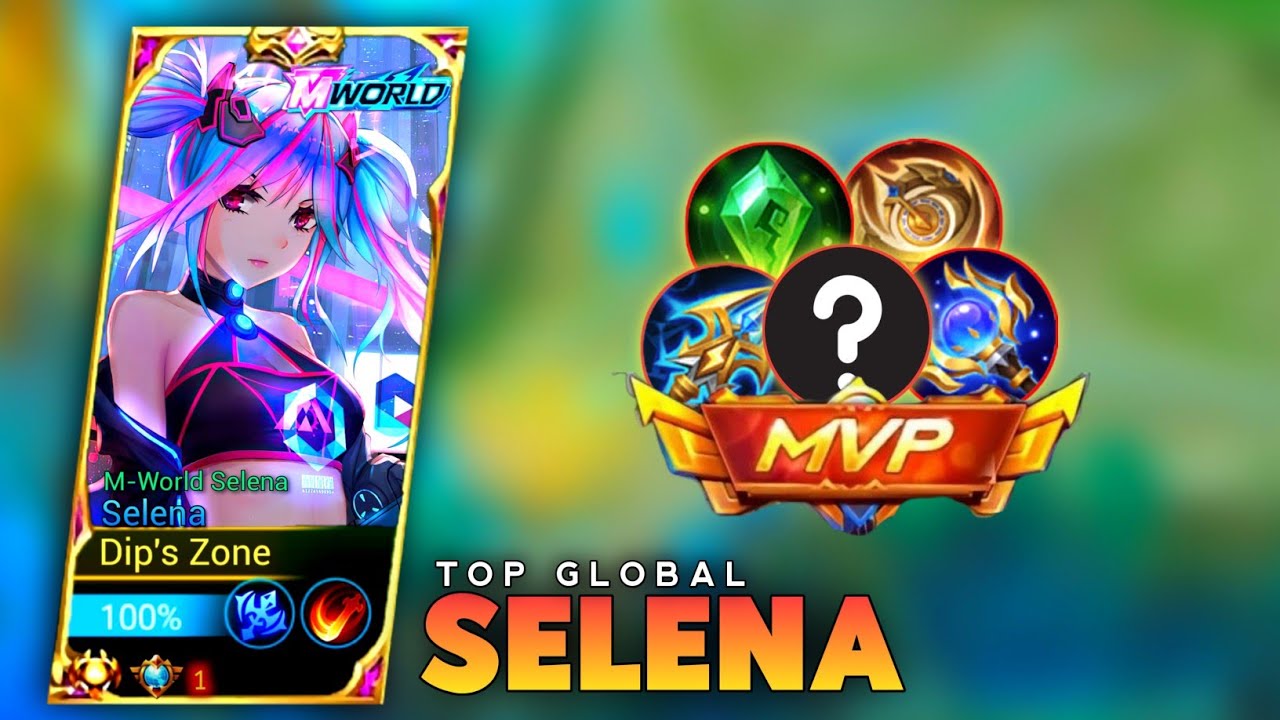 SELENA TOP GLOBAL BUILD | ONE SHOT DAMAGE BUILD AND EMBLEM | SELENA ...