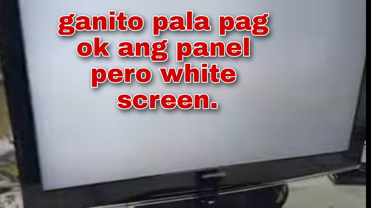 how to troubleshoot white screen tv. - YouTube