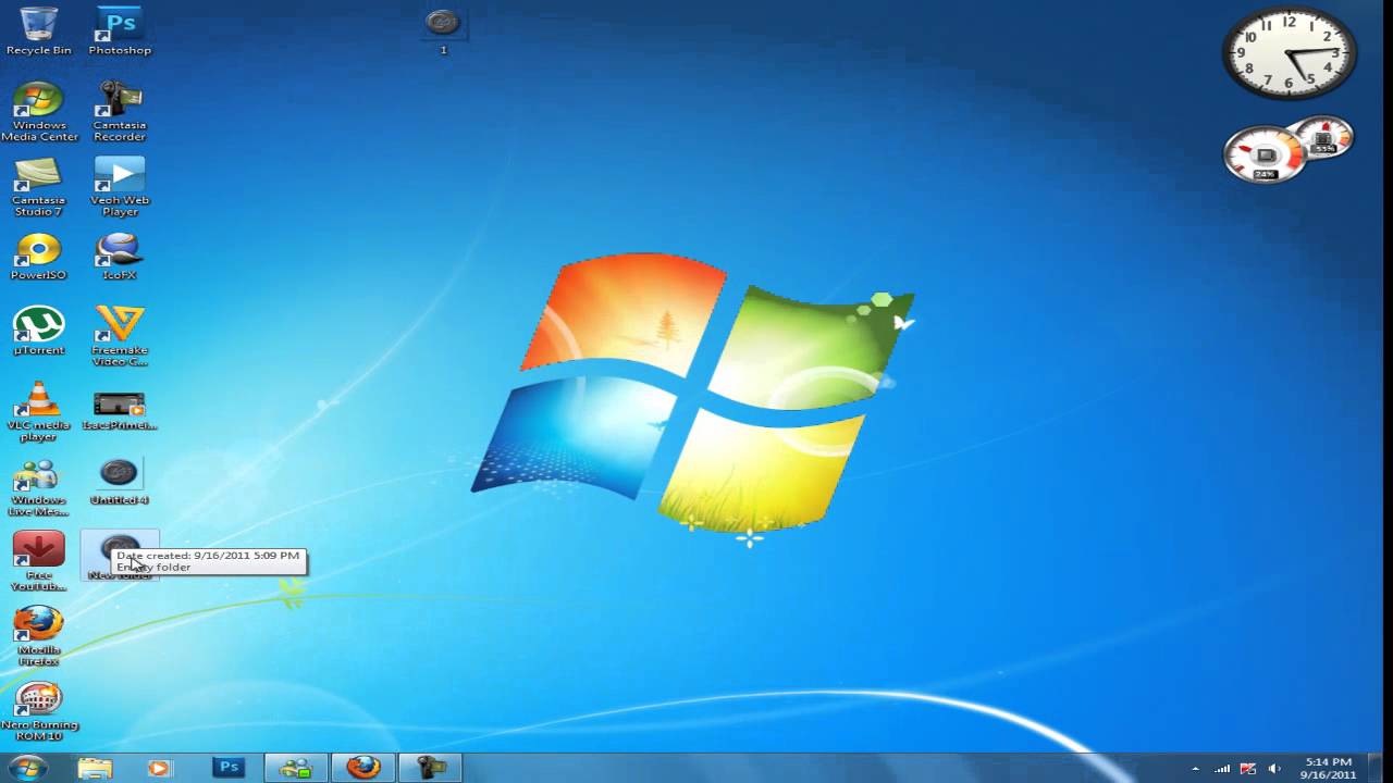 customize windows 7 icons - YouTube