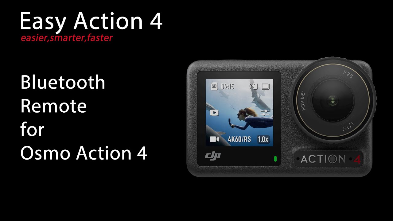 Ultra-fast, lightweight Bluetooth remote for your DJI Osmo Action 4 ...