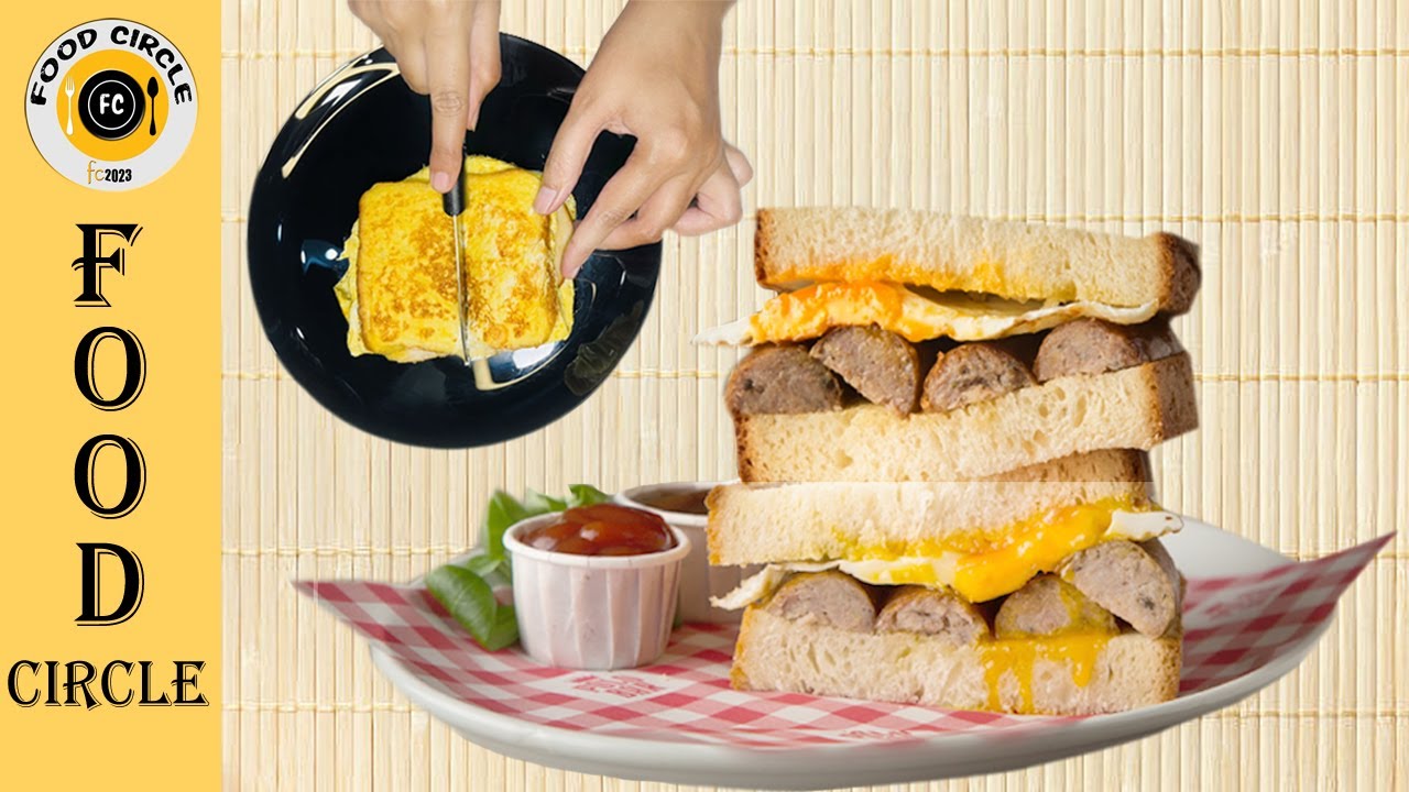 Sausages Cheese Toast ,Egg Sausages Toast, Breakfast toast by FOOD ...