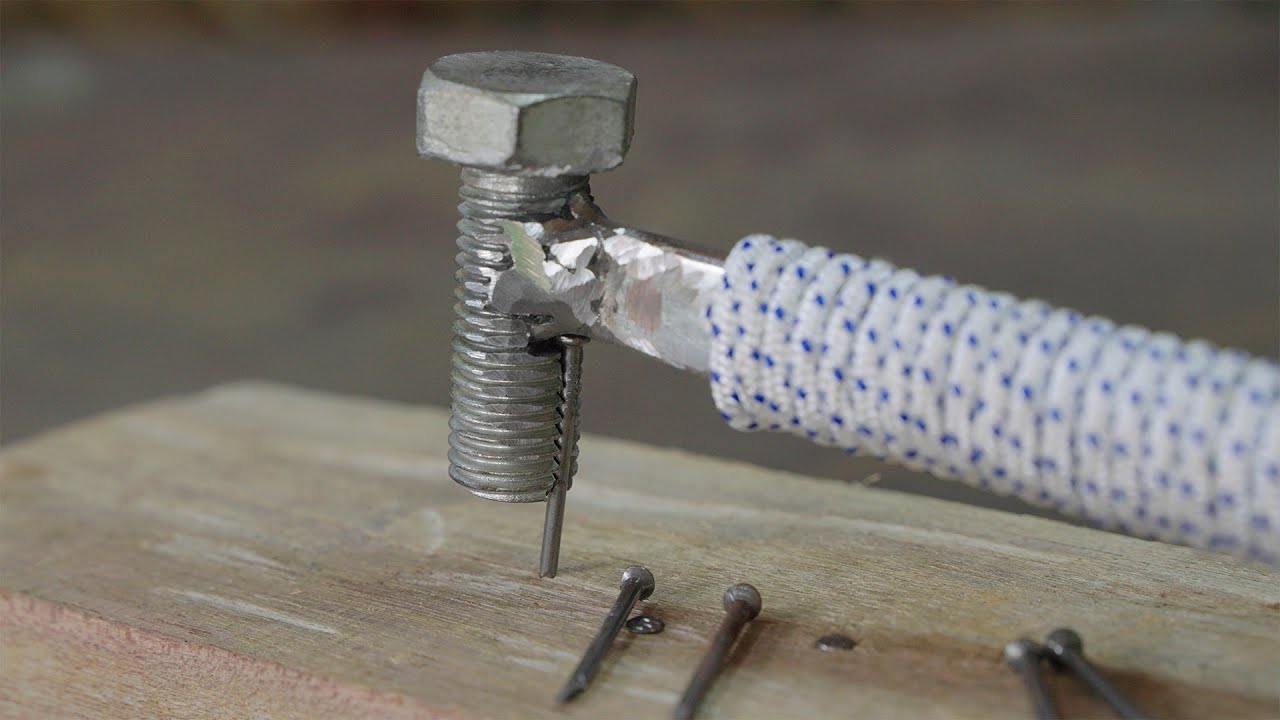 Most Amazing DIY Hammer Using Bolt - YouTube