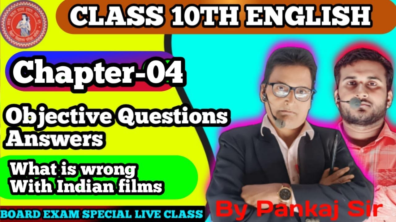 Class 10th English ||( Chapter-04 )|| [ objective questions answers ...