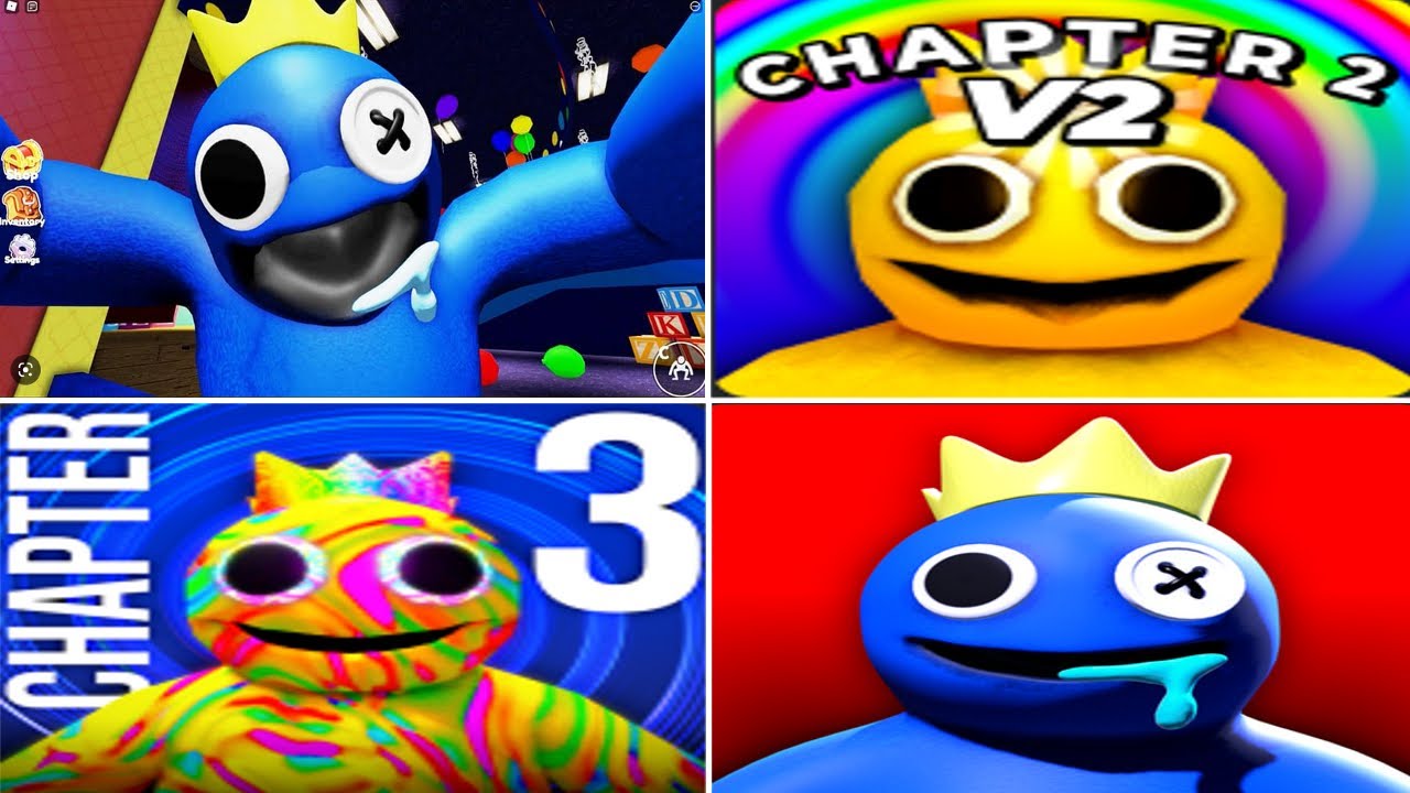 *NEW* Rainbow Friends 3 2 1 ALL CHARACTERS / ALL JUMPSCARES / Endings ...