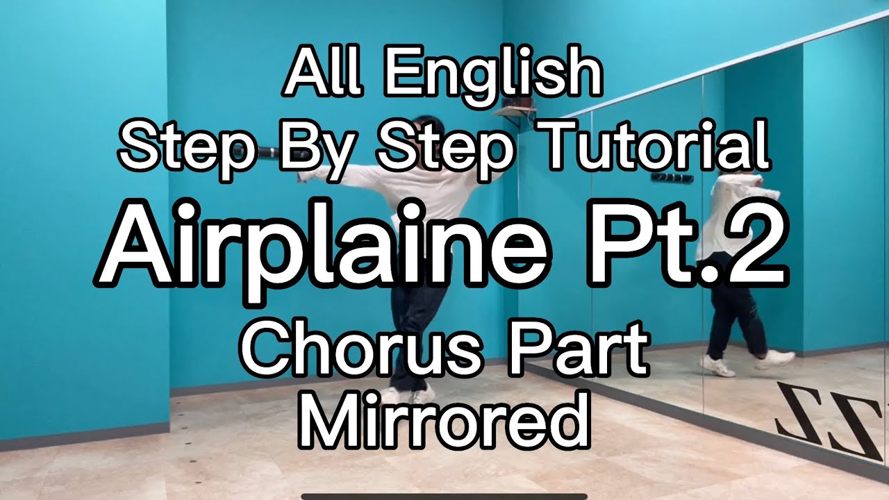 BTS"Airplane Pt2"Dance choreography【All English Step By Step Tutorial ...