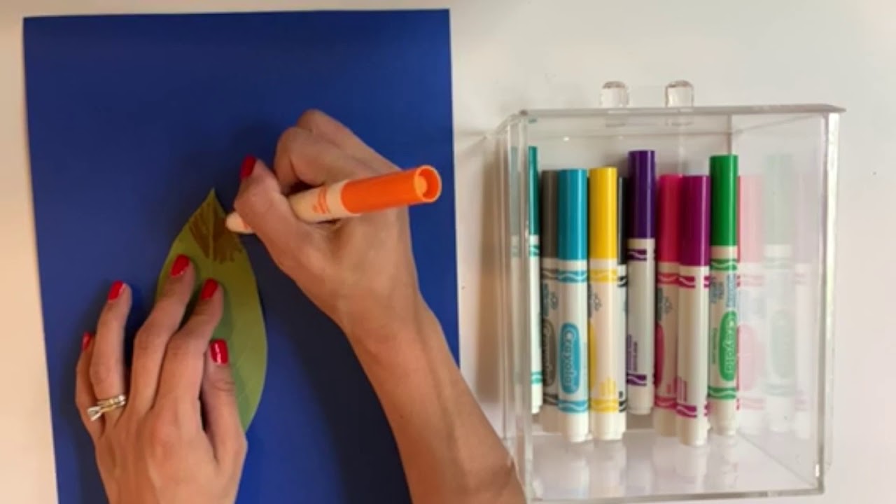 Leaf Stamping Craft - YouTube
