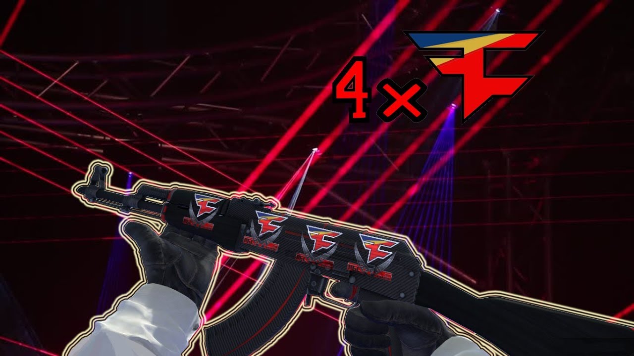 Ak Redline Field-Tested 4x Faze PGL 2017 stickers / Showcase #1 - YouTube