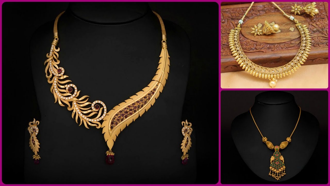 South Indian Occasional Wear Gold Necklace Designs | South Indian ...