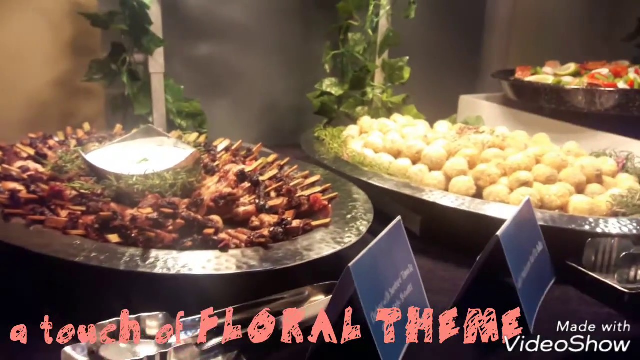 A touch of FLORAL THEME - Banquet catering 20 - YouTube