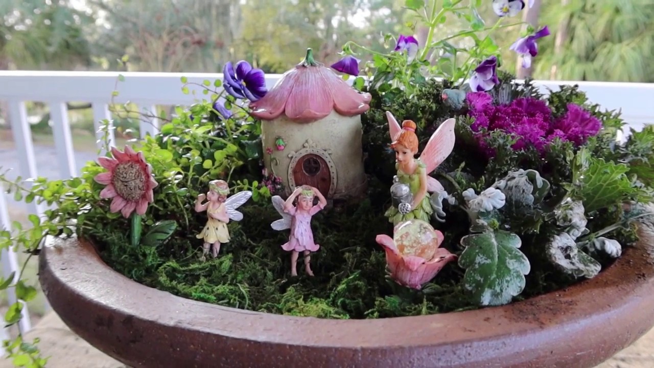 Fairy Garden Planter - YouTube