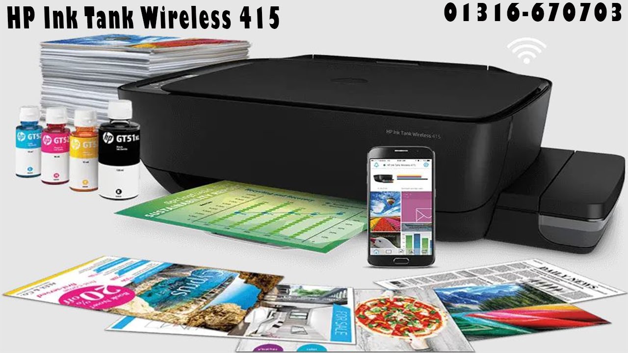 HP 415 Ink Tank Wireless All in One Printers - YouTube