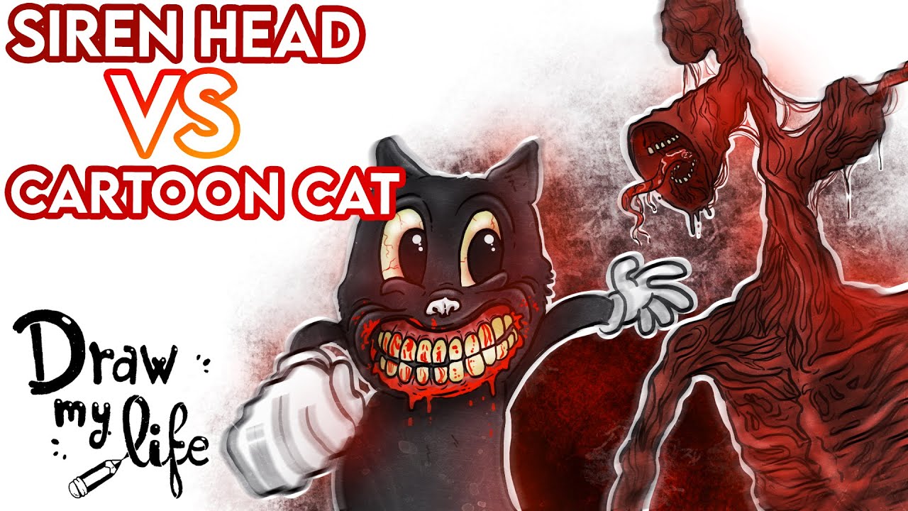 Siren Head Vs Cartoon Cat Creepypasta Draw My Life En Español Youtube