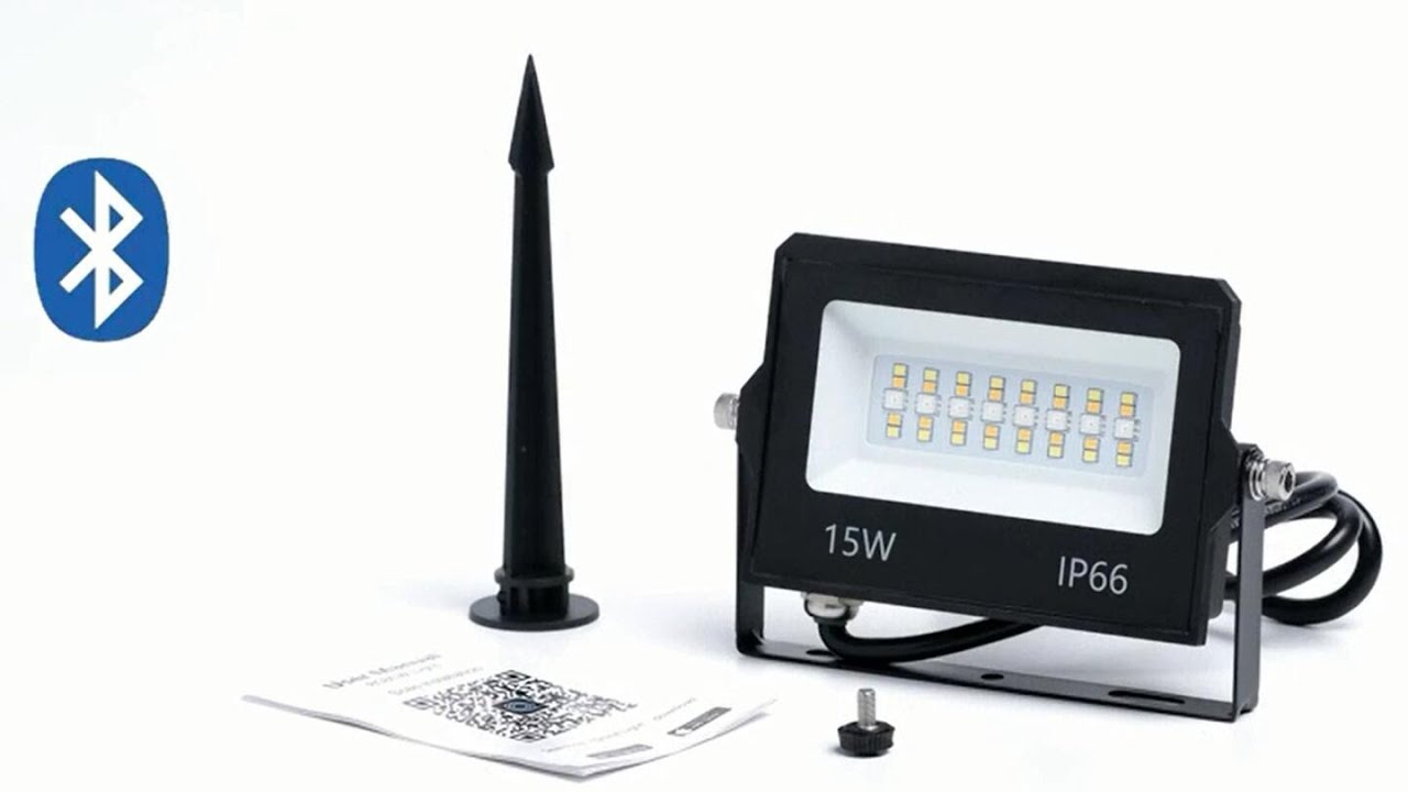 Competitive 15W Bluetooth Smart APP Control Flood Light-Bling - YouTube