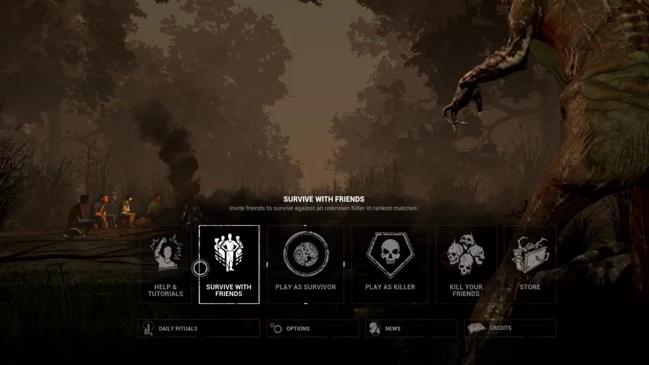 Dead by daylight open lobby - YouTube