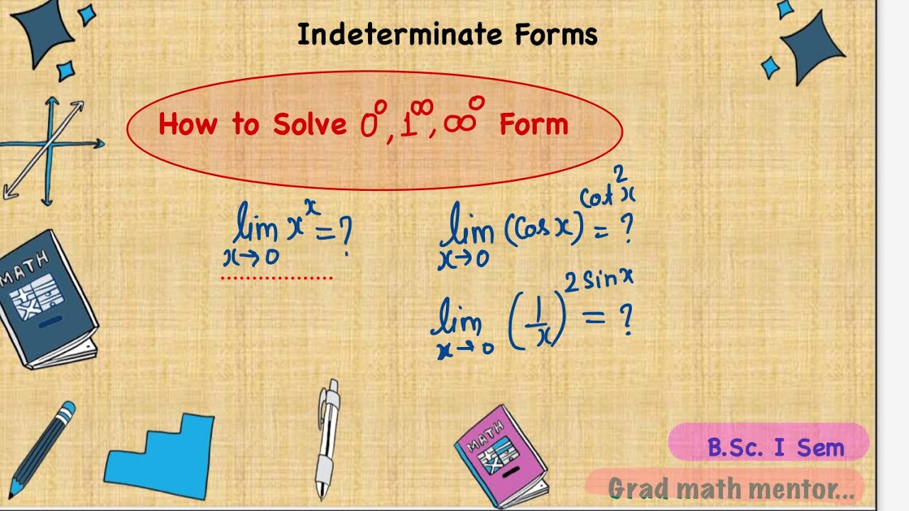 Indeterminate Forms | Differential Calculus | B.Sc. I Sem Maths - YouTube