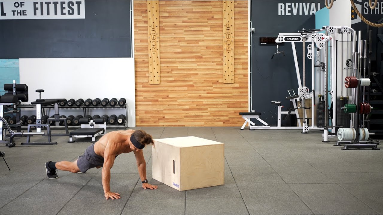 No Push Up Burpee Box Jump Over - YouTube