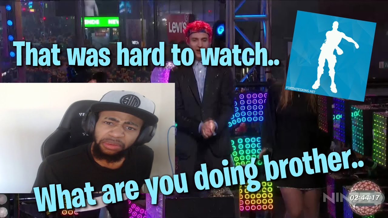 Daequan Reacts to Ninja's New Years Floss FAIL... - YouTube