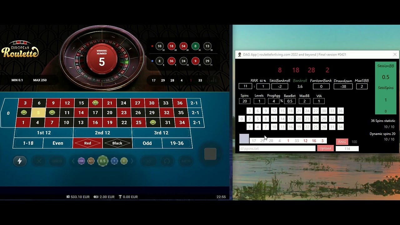DAG App | Sess. #20 | Vulcan Vegas Casino | online roulette systems ...