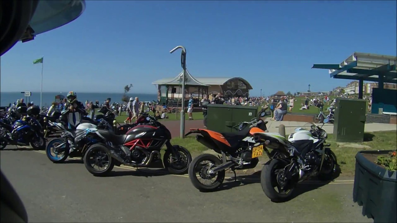 Bank Holiday Monday- group ride to hunstanton. pedestrians and cars ...