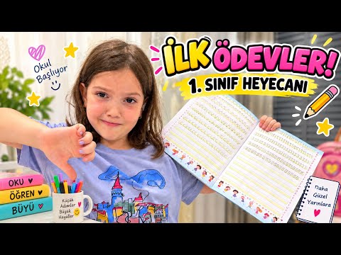 Ebrar Duru İlk Ödevlerini Yaptı! | 1. Sınıf Heyecanı 
