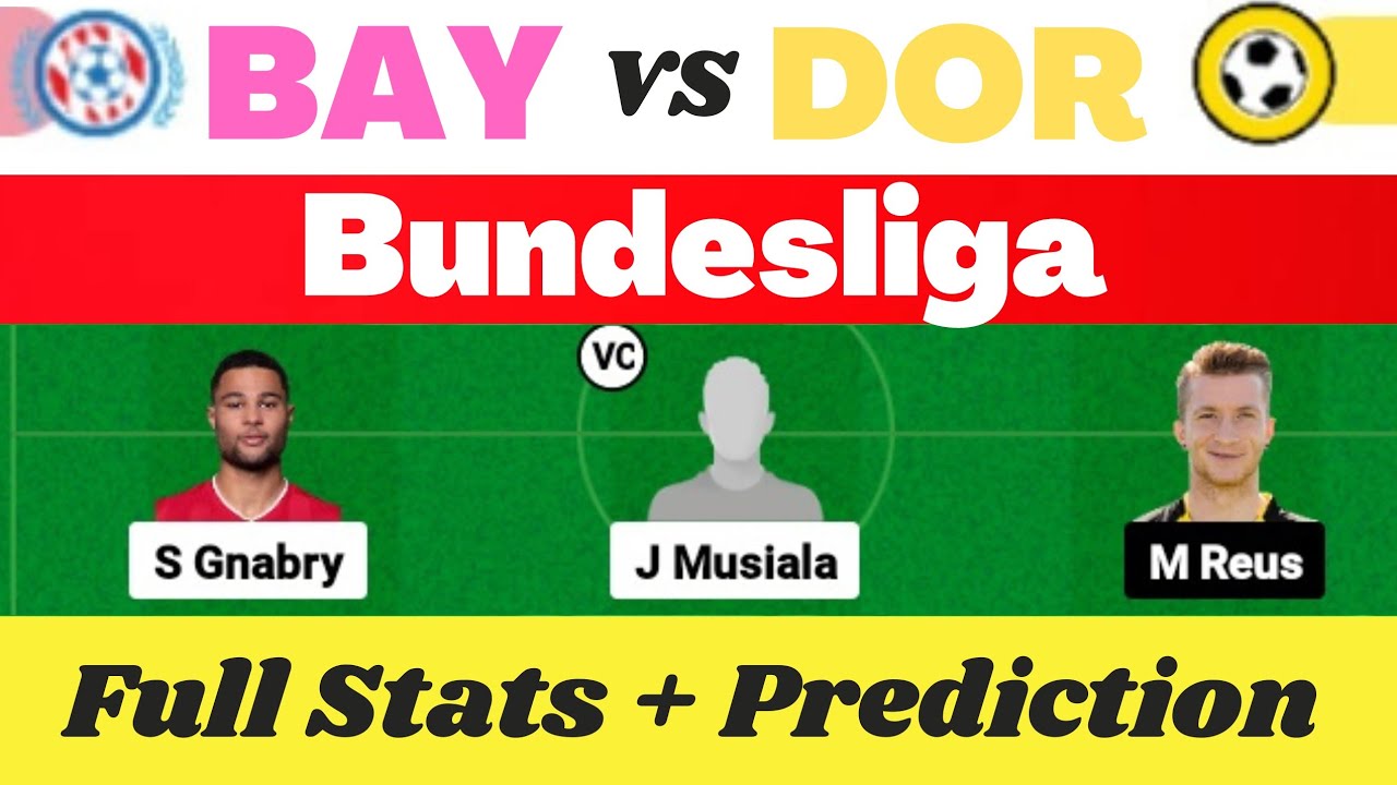 bay vs dor dream11 team, bay vs dor dream11 prediction, bay vs bor ...