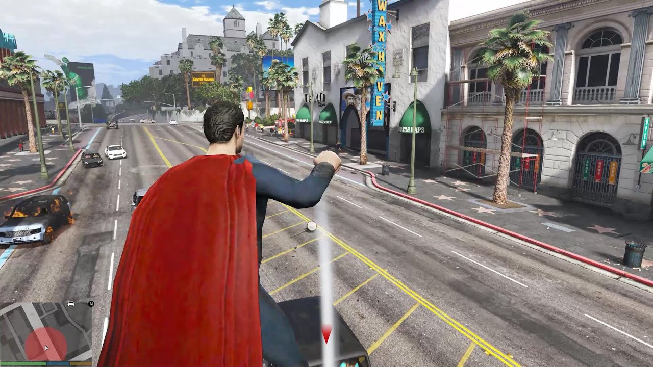 SUPERMAN VS GTA 5 POLICE 🚓💪 CITY DESTRUCTION LIVE - YouTube