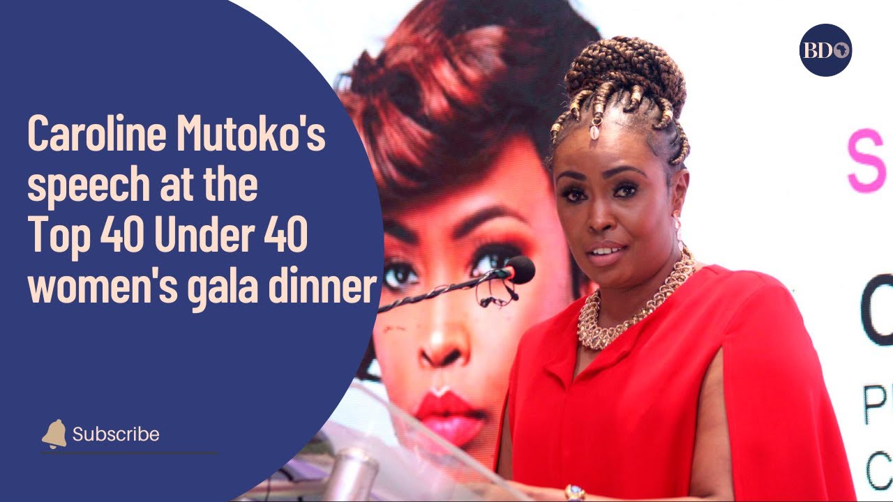 Caroline Mutoko's speech at the Top40 women's gala dinner - YouTube