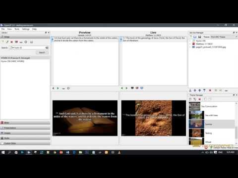 10_Service Manager (Openlp software) - YouTube