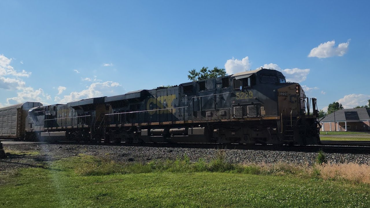 CSX Train I11614 CSXT 5229 CSXT 857 Deshler, Ohio June 14, 2024 1814 - YouTube