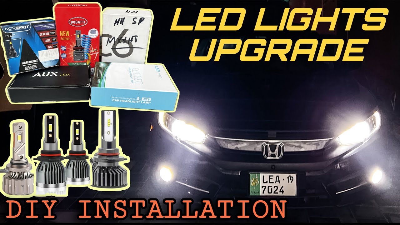 Complete LED Light Upgrade: High Beam, Low Beam, and Fog Lights for ...