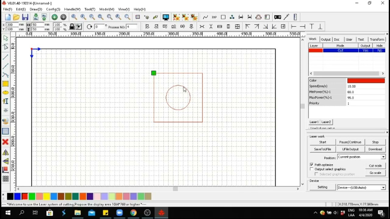 Tutoriales Láser: Coordenadas, dimensiones y modos de procesamiento en ...