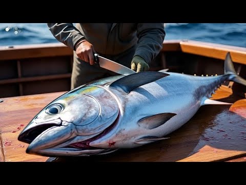 Fresh Tuna Cutting Show-Live at the Market