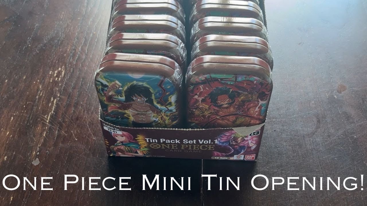 One Piece TCG Mini Tin Display Box opening! | One Piece TCG - YouTube