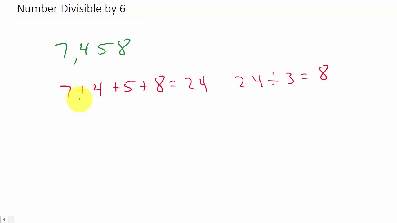 Math Trick - How to Determine If A Number Is Divisible by 6 In Your ...