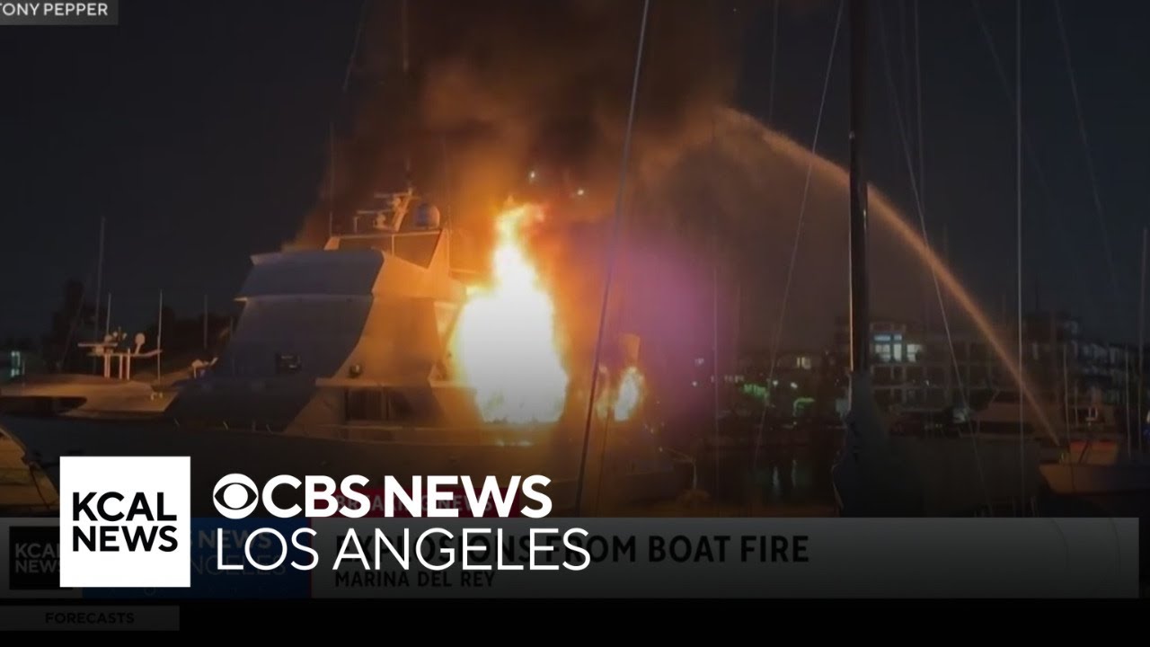 Yacht with fireworks, ammunition on board damaged after catching fire ...