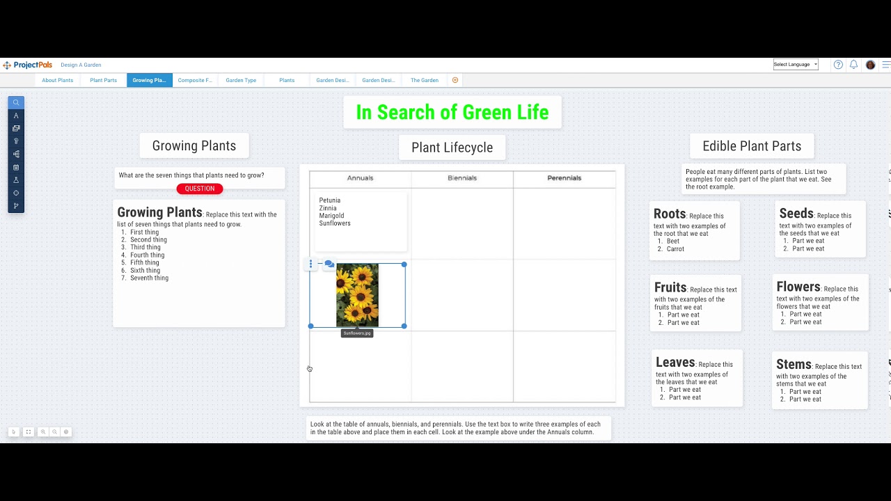 Growing Plants Tab - YouTube