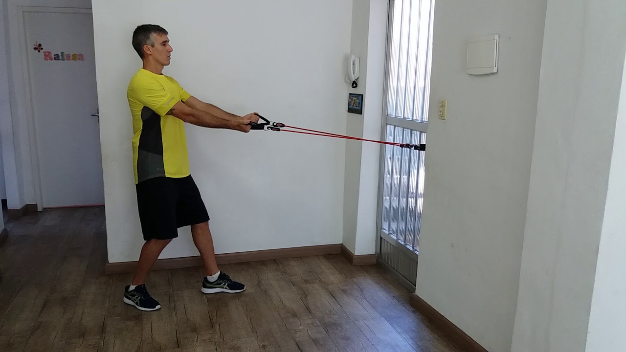 REMADA SUPINADA ALTERNADA + SIMULTÂNEO COM THERABAND | TREINO EM CASA ...