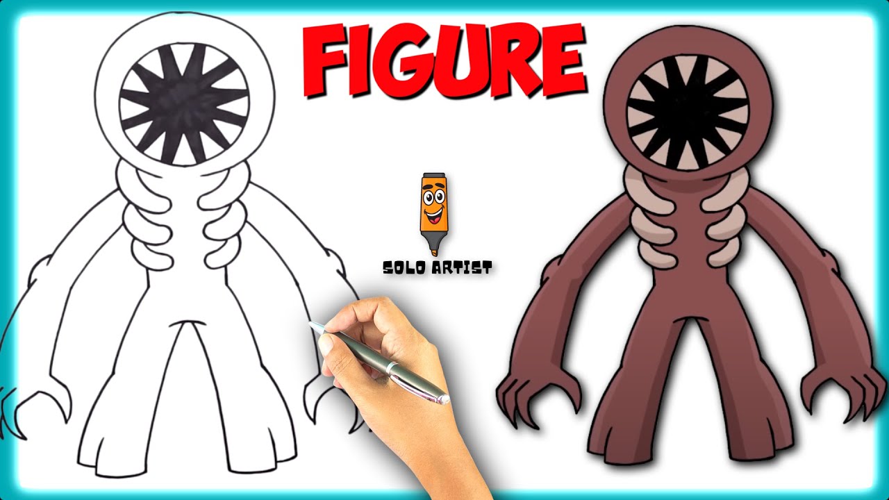 Roblox Doors 🚪 How To Draw the Figure | Simple & Easy - YouTube