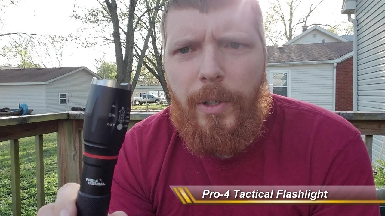 Pro-4 Tactical Flashlight - YouTube
