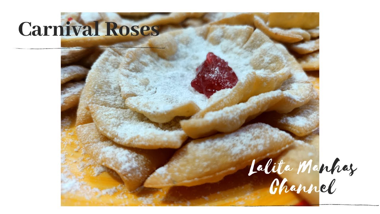 Carnival Roses Recipe | Polish Sweets Recipe - YouTube