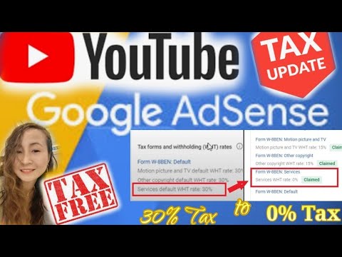 TAX UPDATE 2021,HOW TO FILL UP W-8BEN FORM AND SUBMIT TAX INFO IN GOOGLE ADSENSE step by step ...