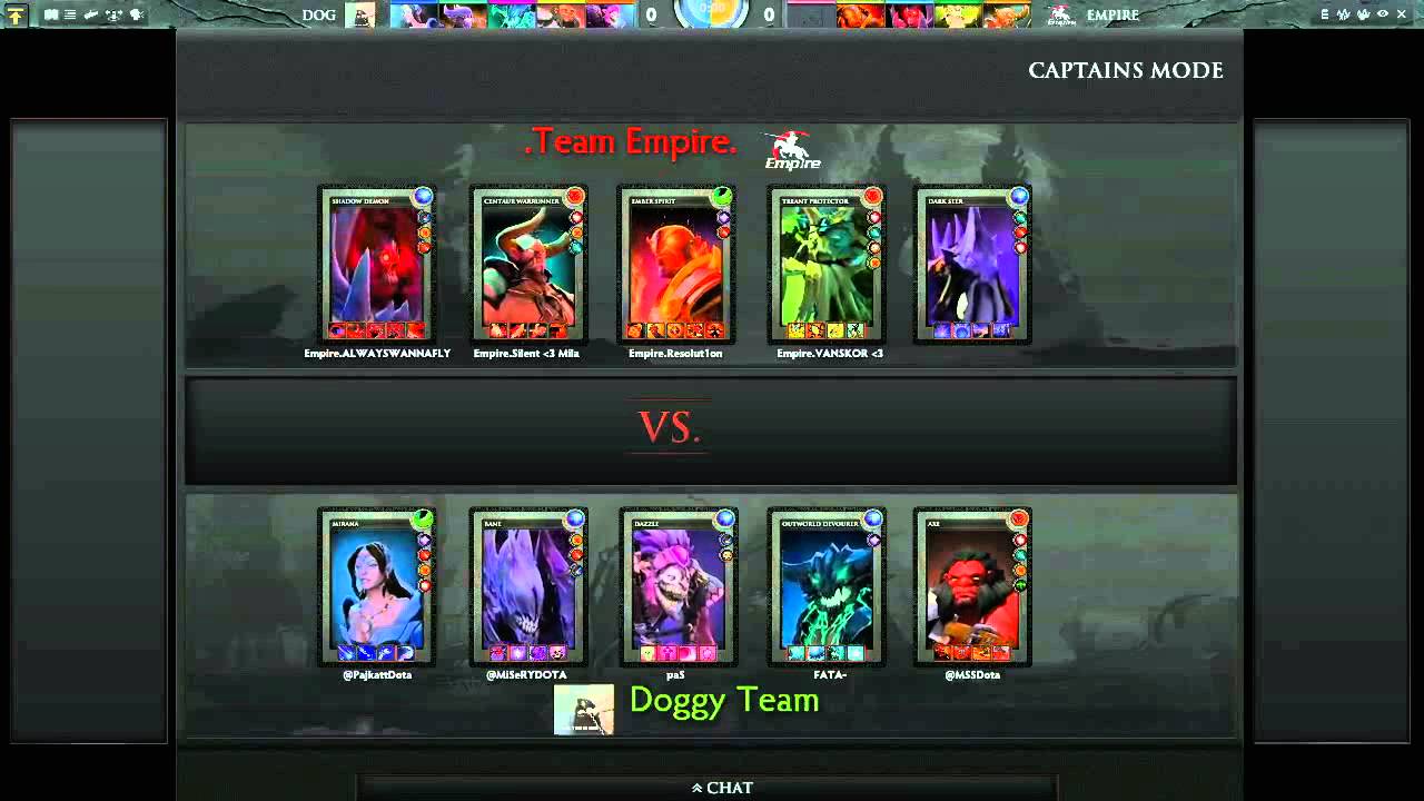 DOTA 2 GAMEPLAY Team Empire vs Team Dog Part 1 - YouTube