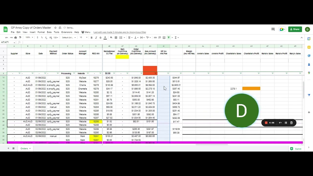 GS Formula update with dynamic control Apps script - YouTube
