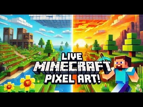 Live Pixel Art in Minecraft: Transforming Clouds into Stunning Drawings ...